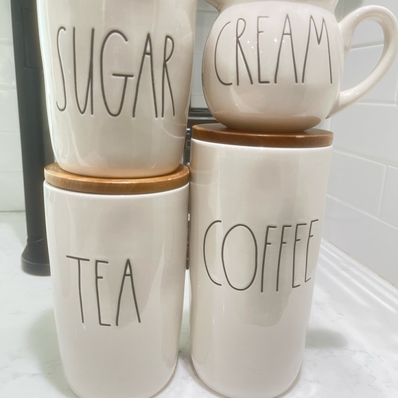 Rae Dunn | Kitchen | Rae Dunn White Canister And Mug Set | Poshmark